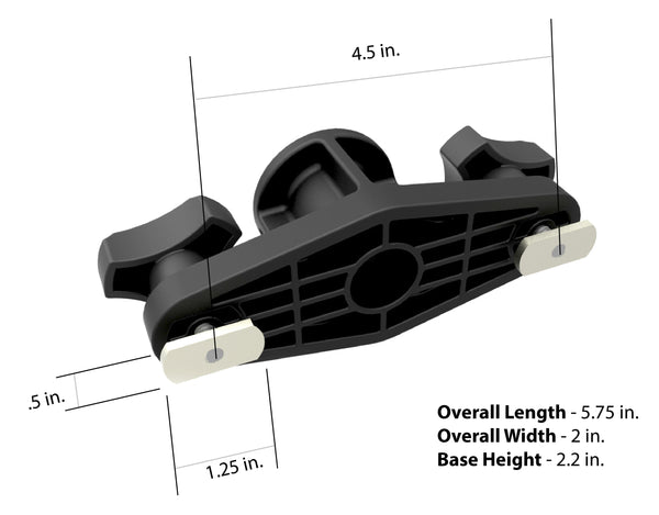 QR-2 with Kayak Rail Mount - Stealth Rod Holders
