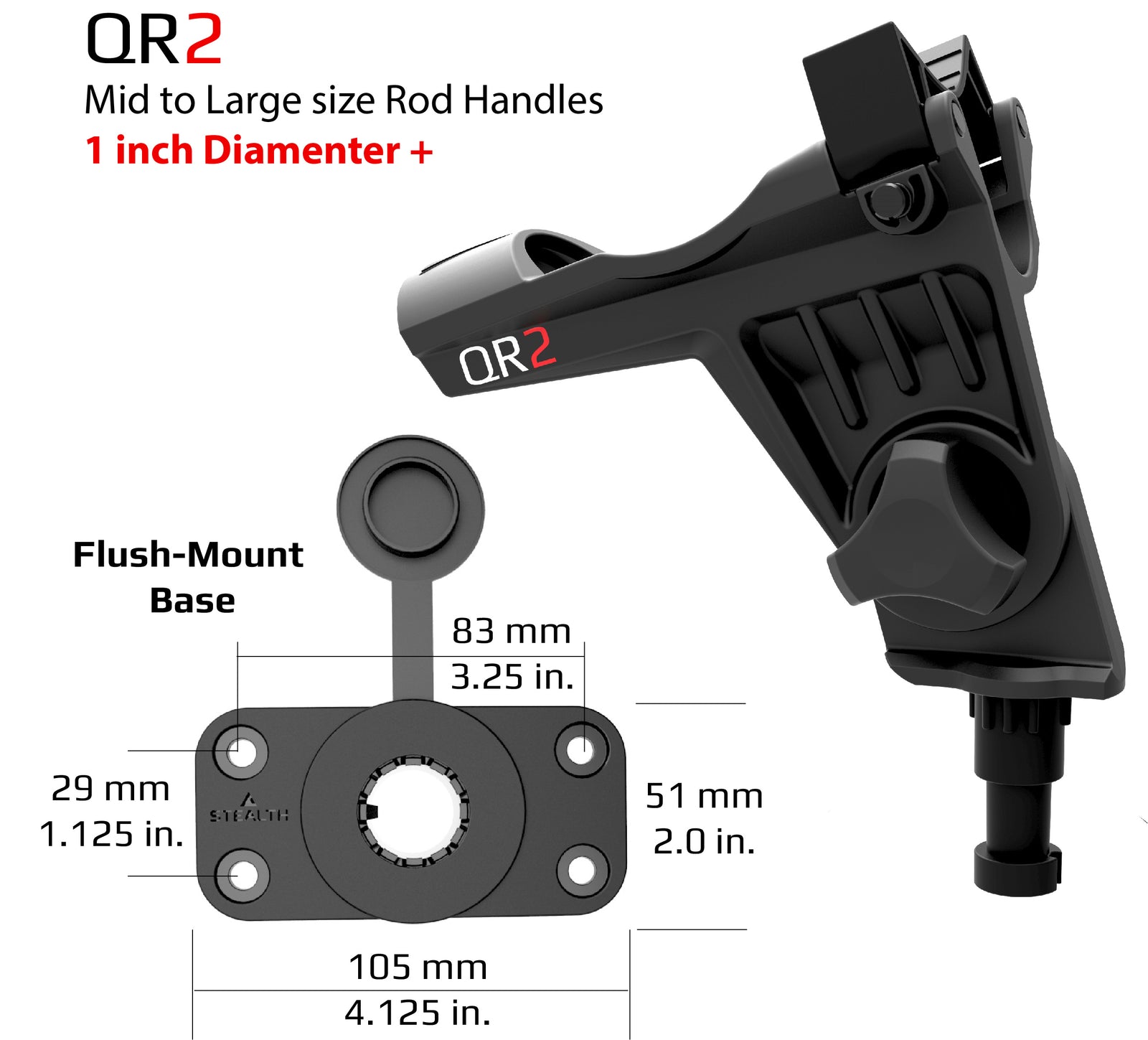 Stealth Mode Quick Release Fishing Rod Holders