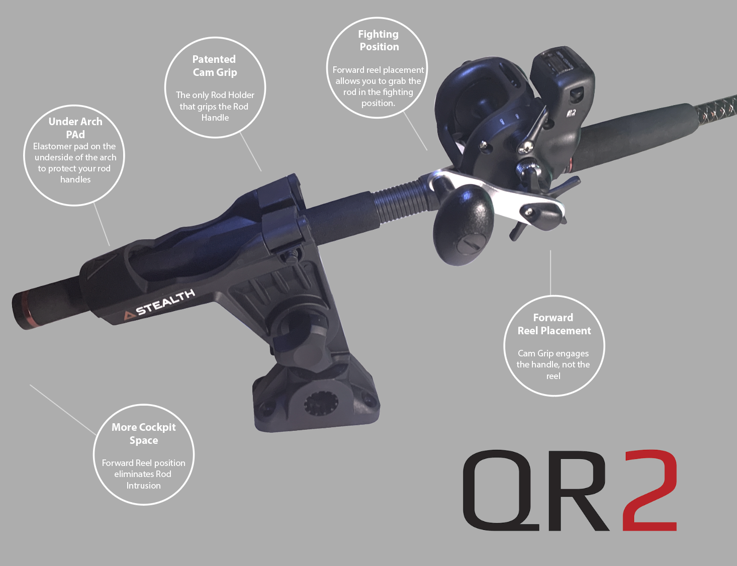 Stealth Mode Quick Release Fishing Rod Holders